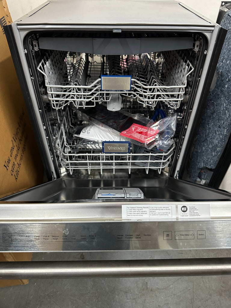 Viking VDWU524SS 24 Inch Fully Integrated Dishwasher with 16 Place Set ...